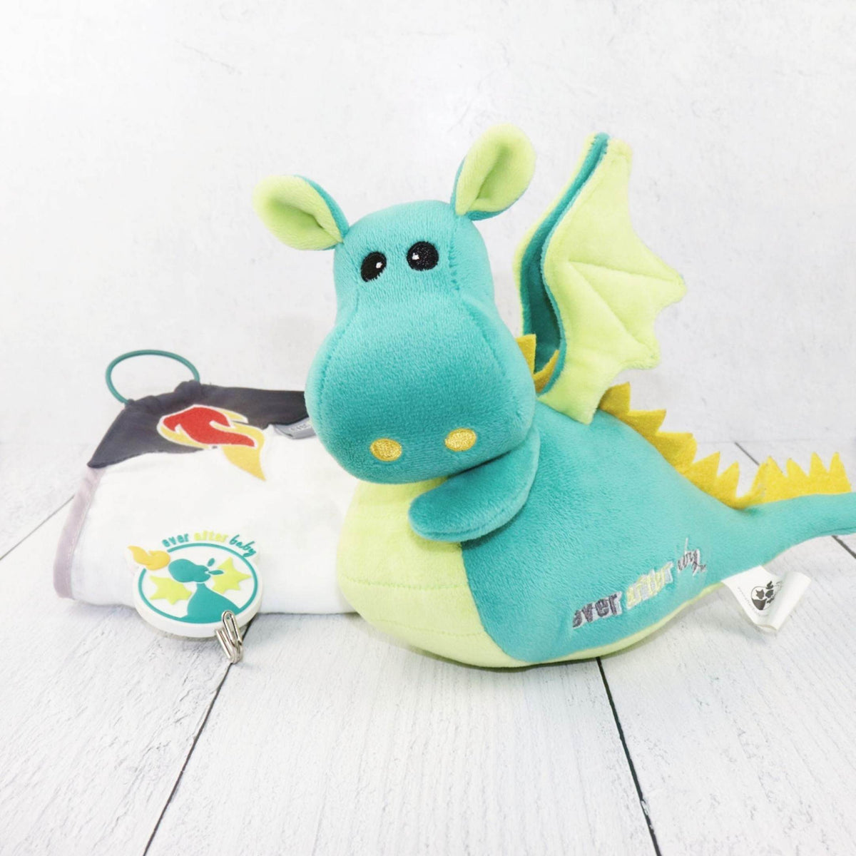 Dragon Squire Travel Toy + Multipurpose Cloth (Teal) – Ever After Baby